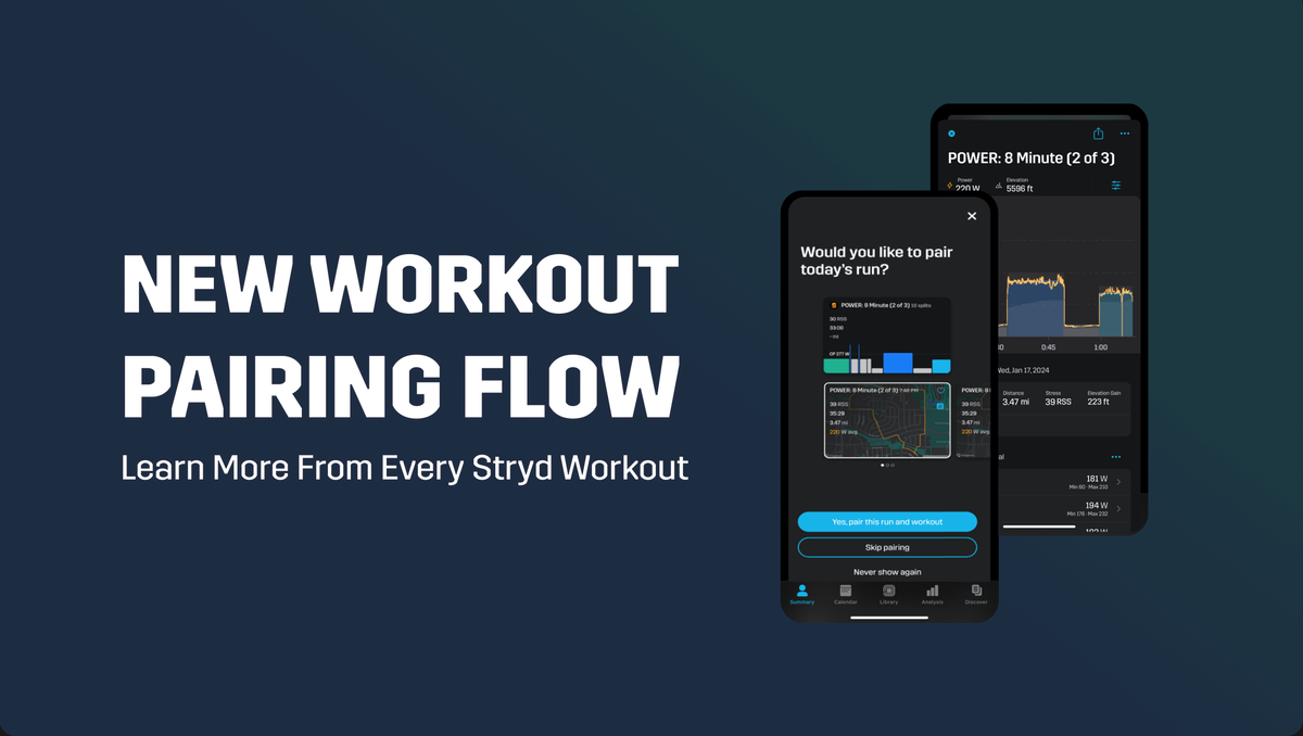 Learn More From Every Workout: New Update Makes Workout Pairing Easy